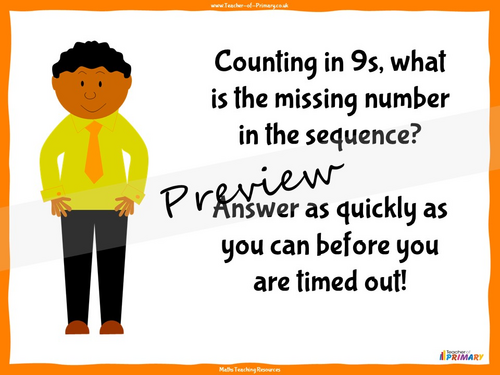 Counting in 9s - Year 4 | Teaching Resources