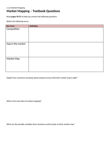 3. Market Segmentation and Market Mapping - Topic 1.2 - Edexcel GCSE ...