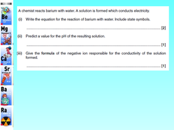 A level chemistry group 2 | Teaching Resources