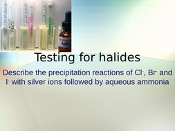 Group 7 halogens A level chemistry | Teaching Resources