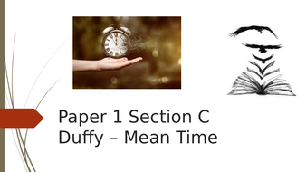 'Mean Time' by Carol-Ann Duffy for AQA English Language and Literature ...
