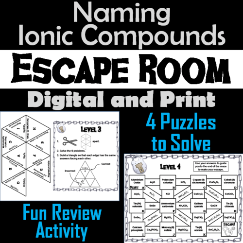 Chemistry Escape Room Bundle | Teaching Resources
