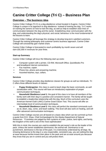 5. Business Plans - Topic 1.4 - Edexcel GCSE Business - Theme 1 ...
