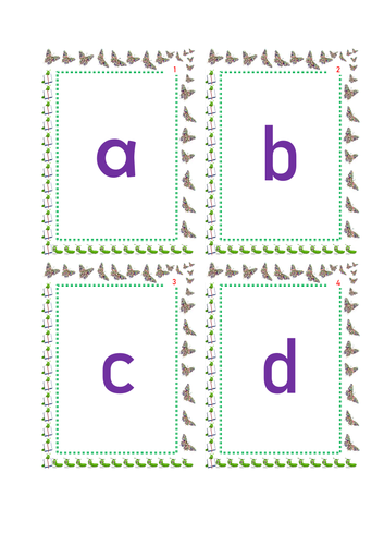 Literacy 78 alphabet cards for various activities | Teaching Resources