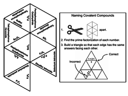 Naming Covalent Compounds Game: Chemistry Tarsia Puzzle | Teaching ...