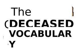 Graveyard of Deceased Vocabulary Display | Teaching Resources