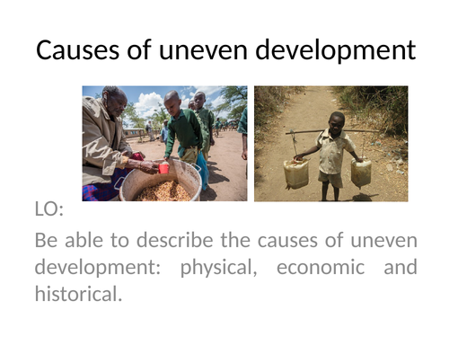 Causes of uneven development, Reasons for the development gap ...