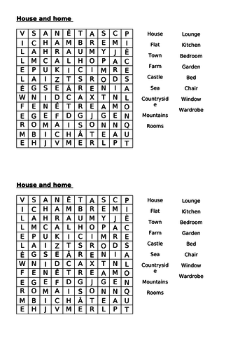 KS3 French wordsearches | Teaching Resources
