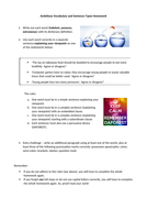 GCSE Ambitious Vocabulary and Sentence Variety Booster (AO6) | Teaching ...