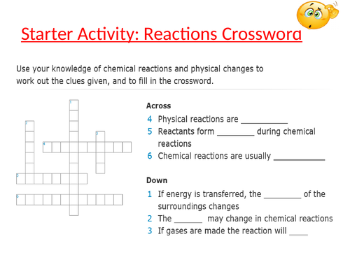 KS3 (Y7) Chemical Reactions Scheme of Work | Teaching Resources