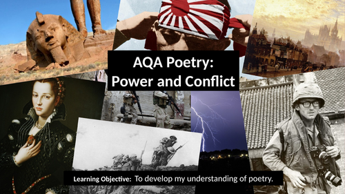 AQA Power and Conflict Poetry Lesson - Lesson 1 - Introduction to ...