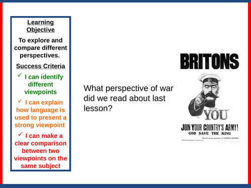 War Literature KS3 - SOW - Year 9 - English | Teaching Resources