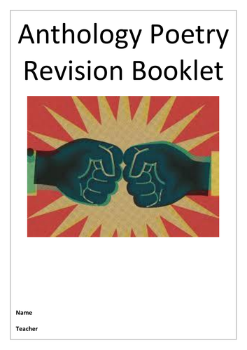 Edexcel Conflict Poetry Revision Workbook | Teaching Resources