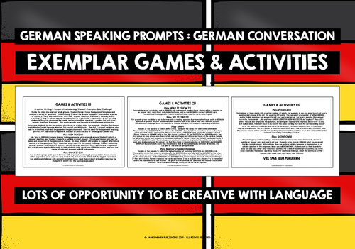 GERMAN SPEAKING PRACTICE 1 | Teaching Resources