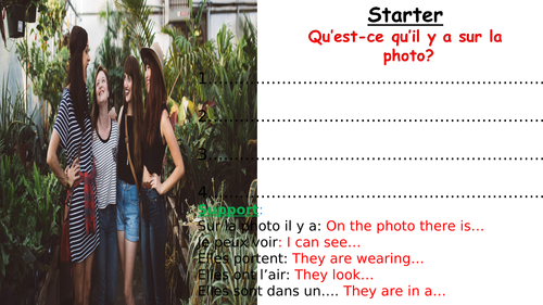 Describe the photo with support freebie | Teaching Resources