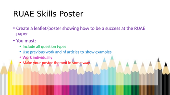Introduction to Higher RUAE Skills - Caitlin Moran Unit | Teaching ...