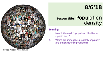 Population density | Teaching Resources