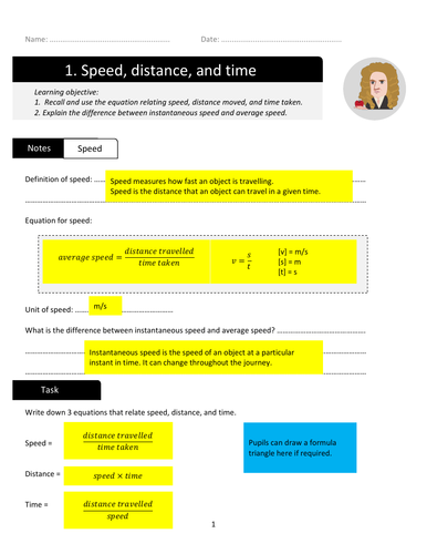 GCSE Physics Forces and Motion Bundle (7 topics) | Teaching Resources