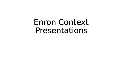 Lessons on Enron by Lucy Prebble - Eduqas A Level Literature | Teaching ... Lessons on Enron by Lucy Prebble - Eduqas A Level Literature | Teaching ...
