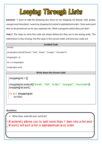 Python Programming – Working with 1d Lists/Arrays (Skill Level ... Python Programming – Working with 1d Lists/Arrays (Skill Level ...