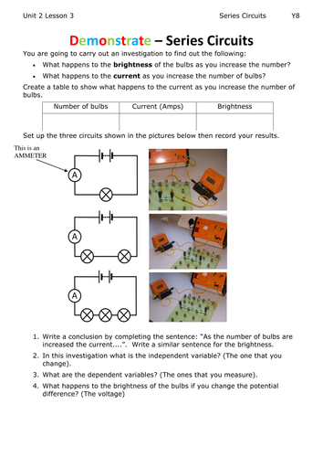 KS3 Electricity Unit - Designed to follow into AQA | Teaching Resources