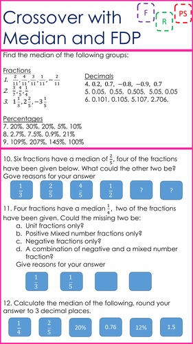 Crossover with Median and FDP | Teaching Resources