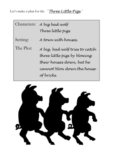Plan And Write Fairy Tales: Billy Goats Gruff & Three Little Pigs (6-9 ...