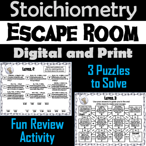 Chemistry Escape Room Bundle | Teaching Resources