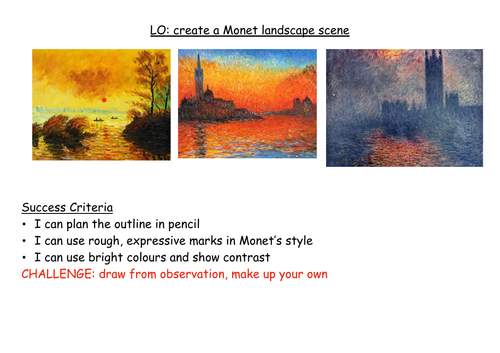 Claude Monet Landscapes | Teaching Resources