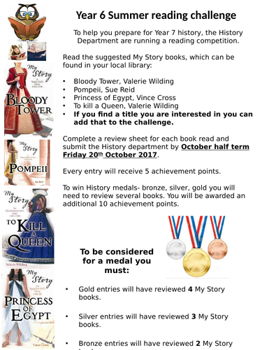 KS3 History Reading Competition | Teaching Resources