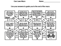 Gas Laws (Boyle, Charles, Gay Lussac, Ideal): Chemistry Maze | Teaching ...