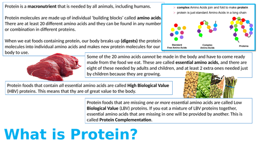 AQA GCSE Food Preparation Section 1 Lesson 1 | Teaching Resources