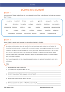 Viva Module 5 - Ciudades Unit of Work | Teaching Resources