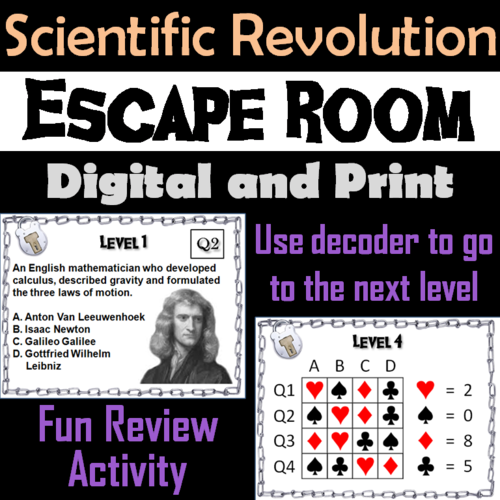 Scientific Revolution: Escape Room - Social Studies (The Age of ...