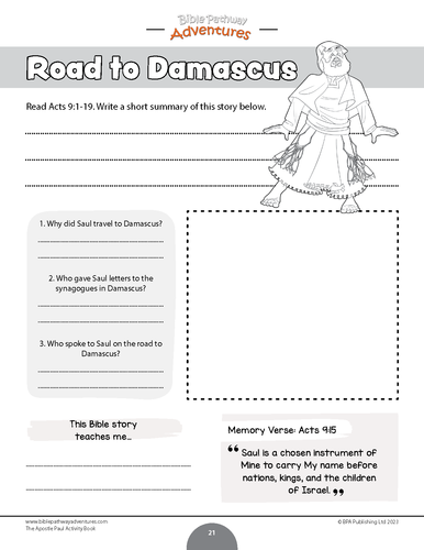 The Apostle Paul Activity Book | Teaching Resources