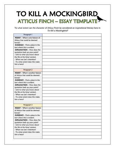 To Kill a Mockingbird - Atticus Finch! | Teaching Resources