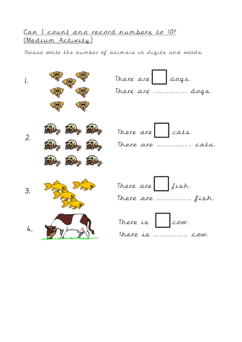 White Rose, Year 1, Autumn Block 1, Week 1, Place Value | Teaching ...
