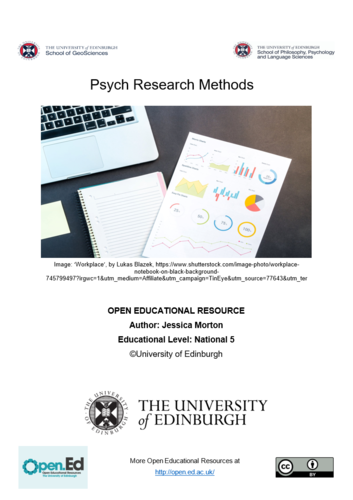 Psychology Research Methods | Teaching Resources