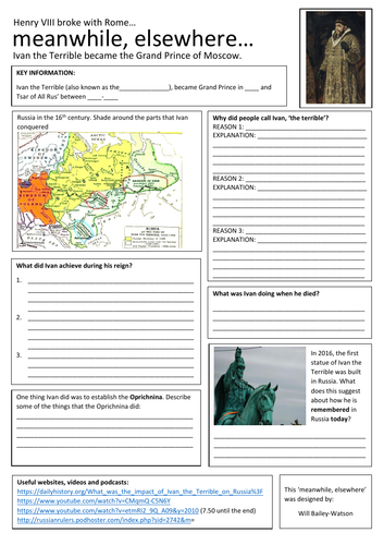 Henry VIII's Break with Rome | Teaching Resources