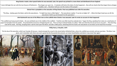 The Execution of King Charles I | Teaching Resources