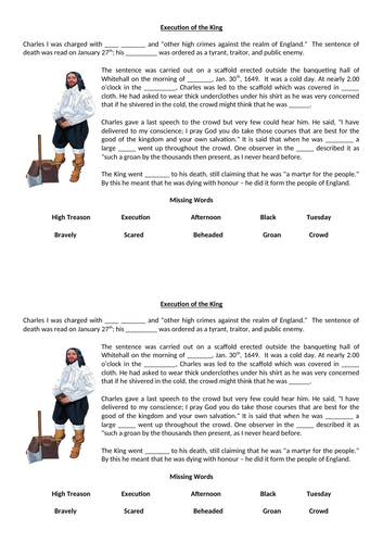 The Execution of King Charles I | Teaching Resources