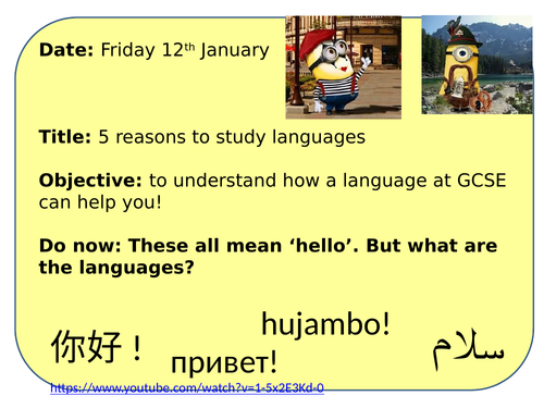 Why study languages? | Teaching Resources