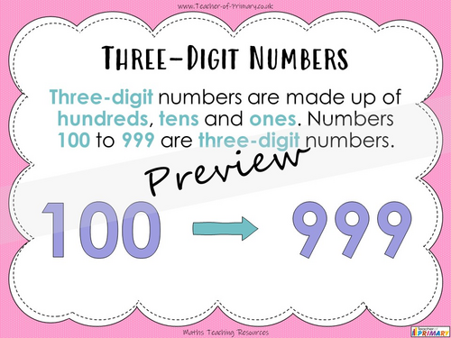 Place Value - Year 3 | Teaching Resources