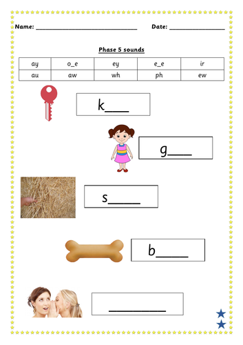Year 1 phonics phase 5 activity - spelling differentiated | Teaching ...