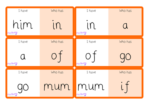 Phase 2 Loop Cards | Teaching Resources