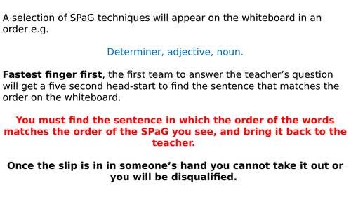 2018 Y4 SPaG terminology active game | Teaching Resources