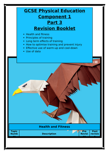 GCSE PE - Edexcel - Component 1 - Revision Booklet Part 3 | Teaching ... GCSE PE - Edexcel - Component 1 - Revision Booklet Part 3 | Teaching ...
