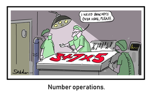 Number Operations-Funny Cartoon | Teaching Resources