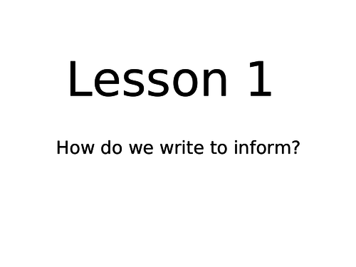 Writing to Inform Bundle | Teaching Resources