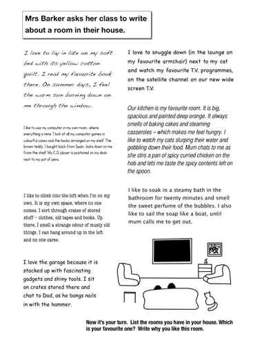 Describe My House (7-9 years) | Teaching Resources